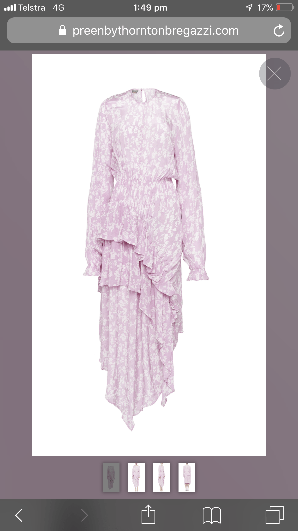 Preen Pale Pink Silk Dress | The Volte