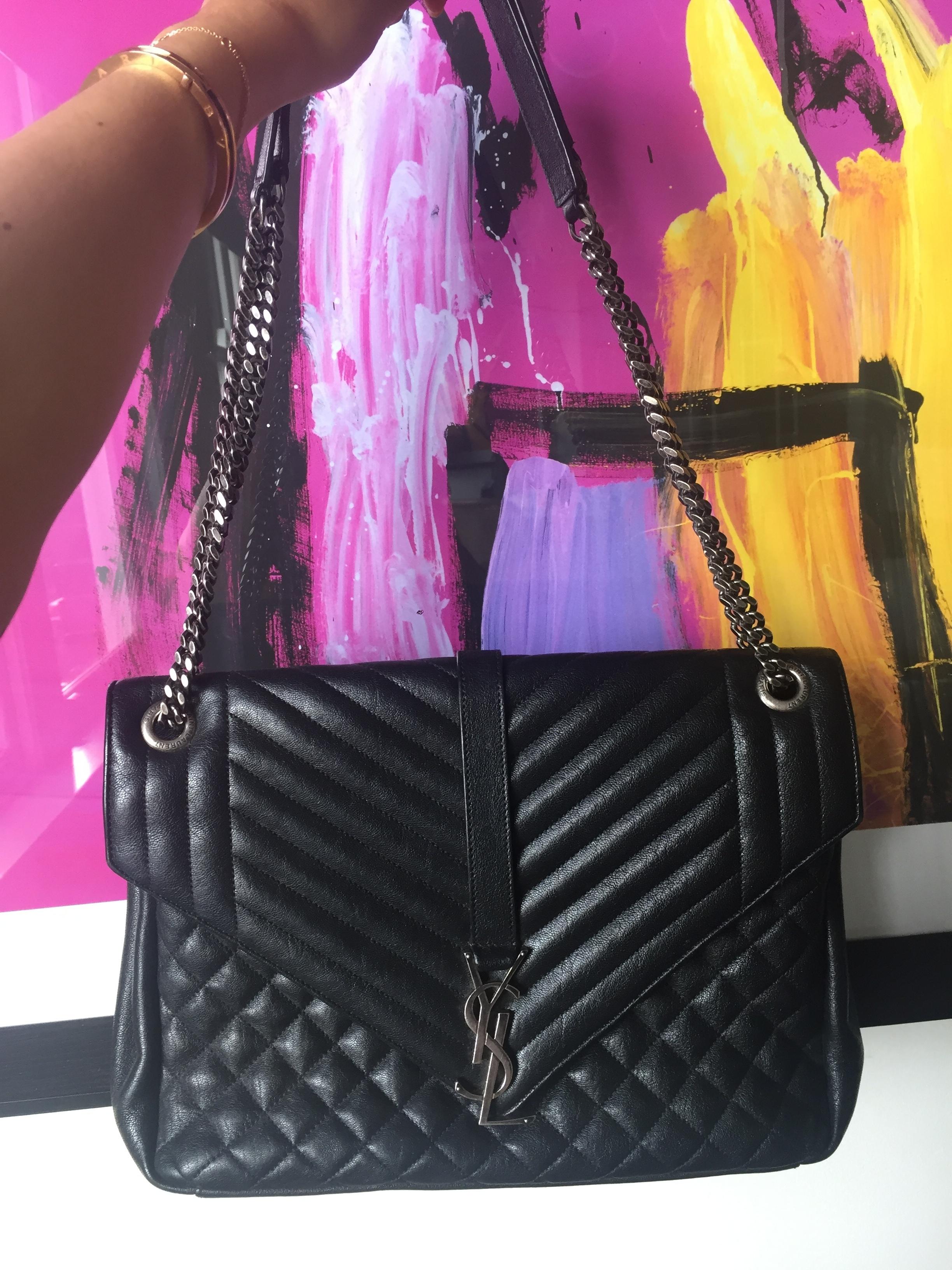 YSL Matelasse Monogram Envelope Bag Large The Volte ysl-matelasse-monogram-envelope-bag-large-the-volte