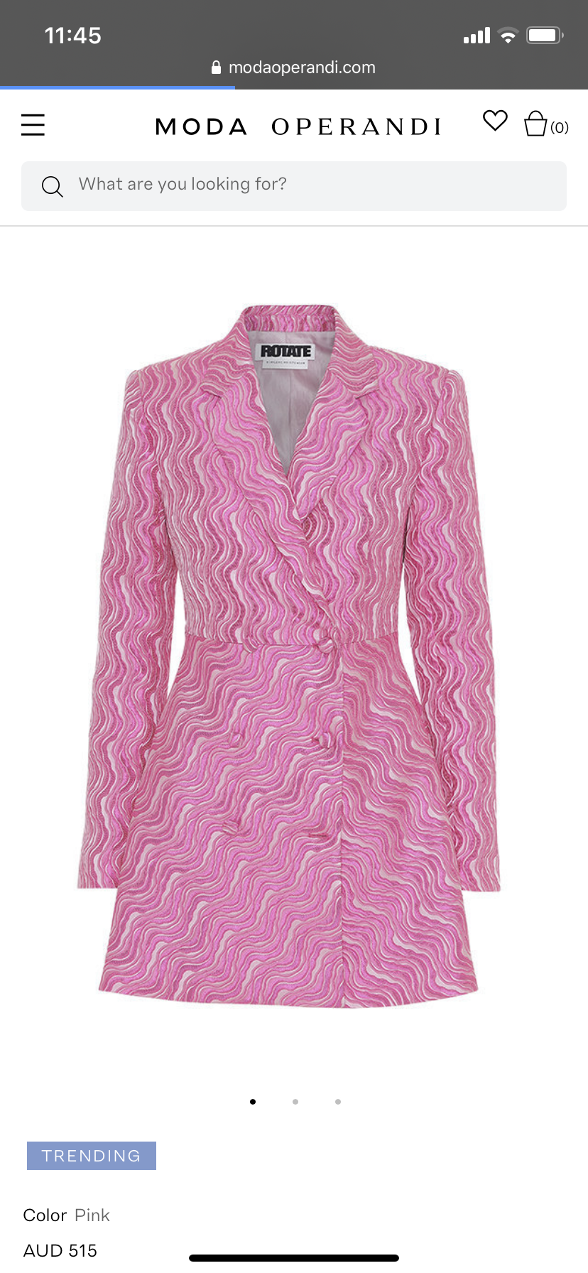 Rotate Double-breasted Textured Jacquard Mini Blazer Dress Size 8 | The ...