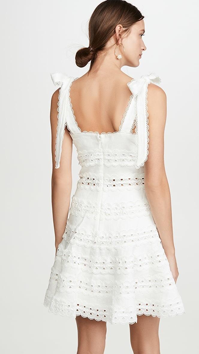 Zimmermann Kirra Tie Shoulder Mini Dress Size 1 The Volte