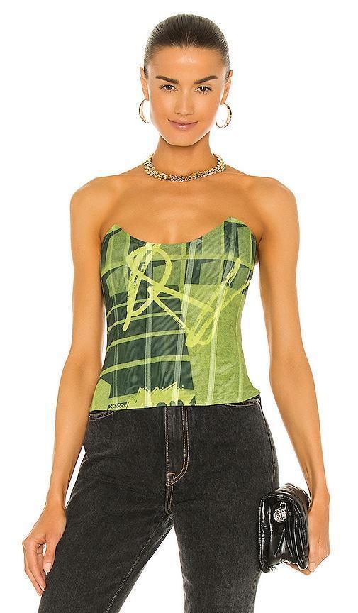 Miaou Leia Corset Top Green Size 6 The Volte