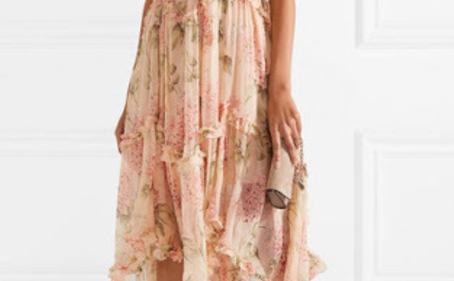 Zimmermann silk prima hydrangea floating dress | The Volte