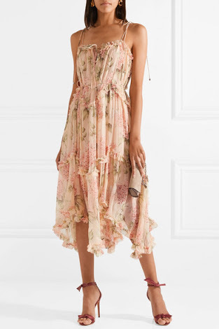 Zimmermann silk prima hydrangea floating dress | The Volte