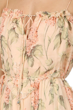 Zimmermann silk prima hydrangea floating dress | The Volte